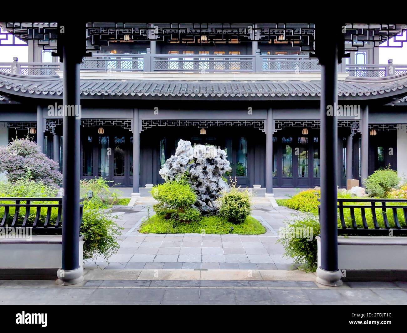 Garden style luxury villa in China, Hui style of antique architecture ...