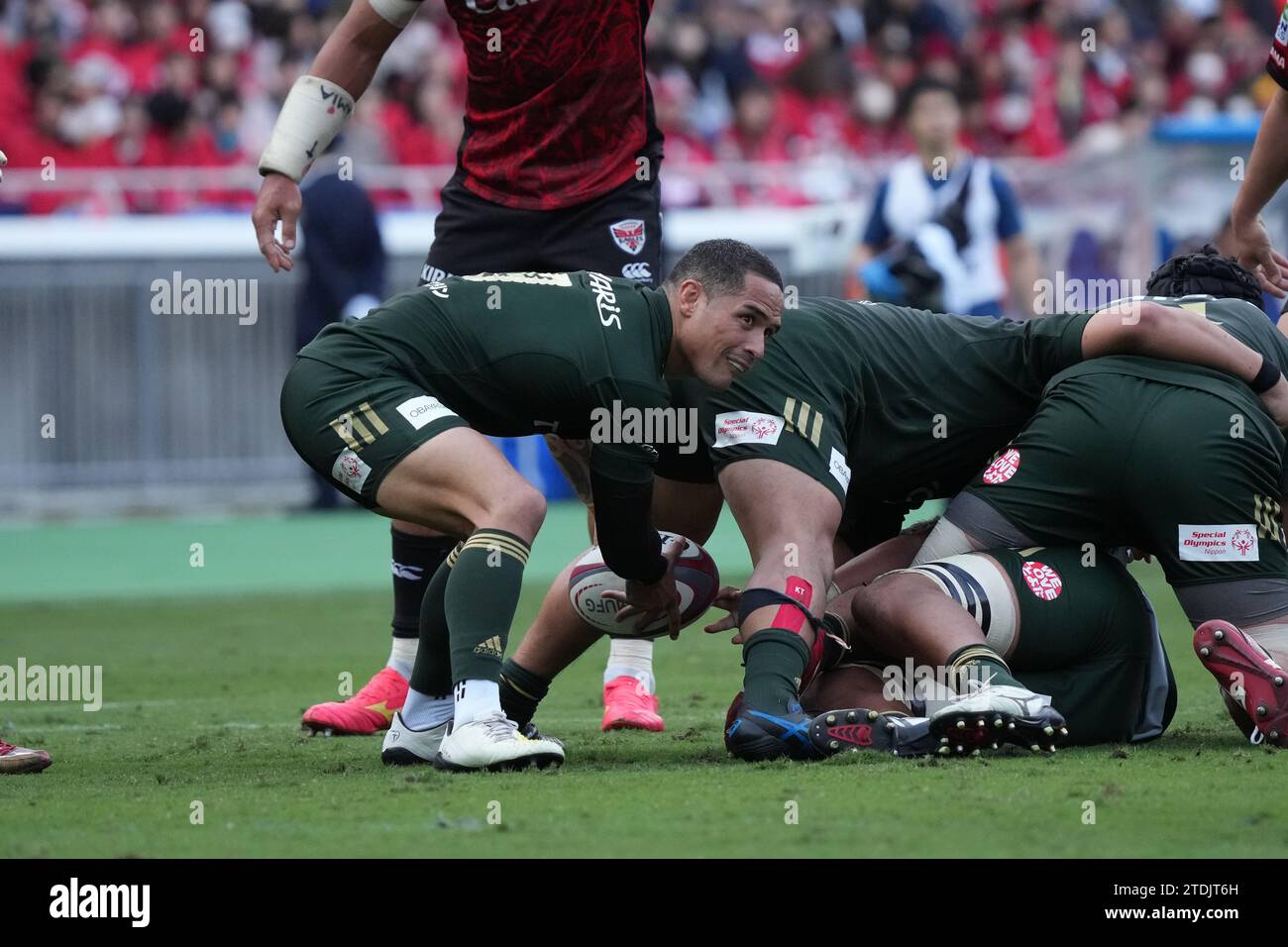 Toyota Verblitz's Aaron Smith during the Japan Rugby League One 2023-24 ...