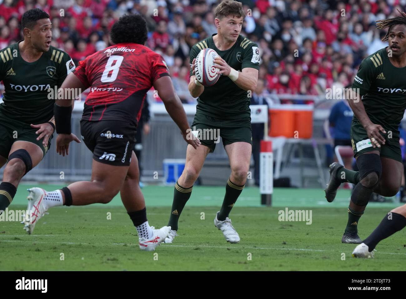Toyota Verblitz's Beauden Barrett during the Japan Rugby League One ...