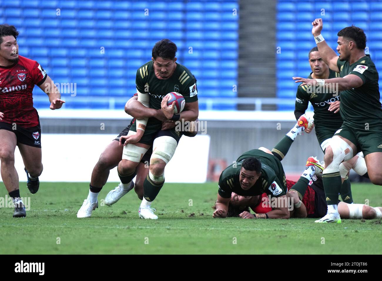 Toyota Verblitz's Kazuki Himeno during the Japan Rugby League One 2023 ...