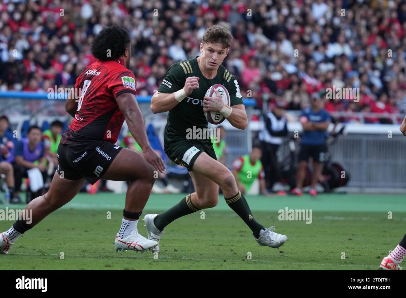 Toyota Verblitz's Beauden Barrett during the Japan Rugby League One ...