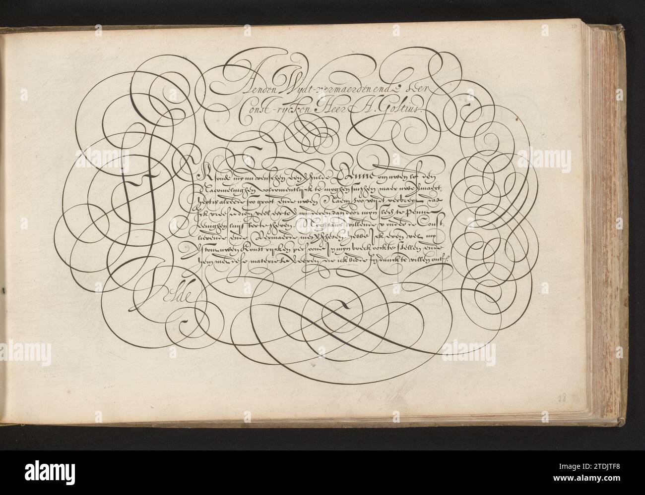 Writing example: Aenden Wyt-Vermaerden (...), Simon Frisius, After Jan ...