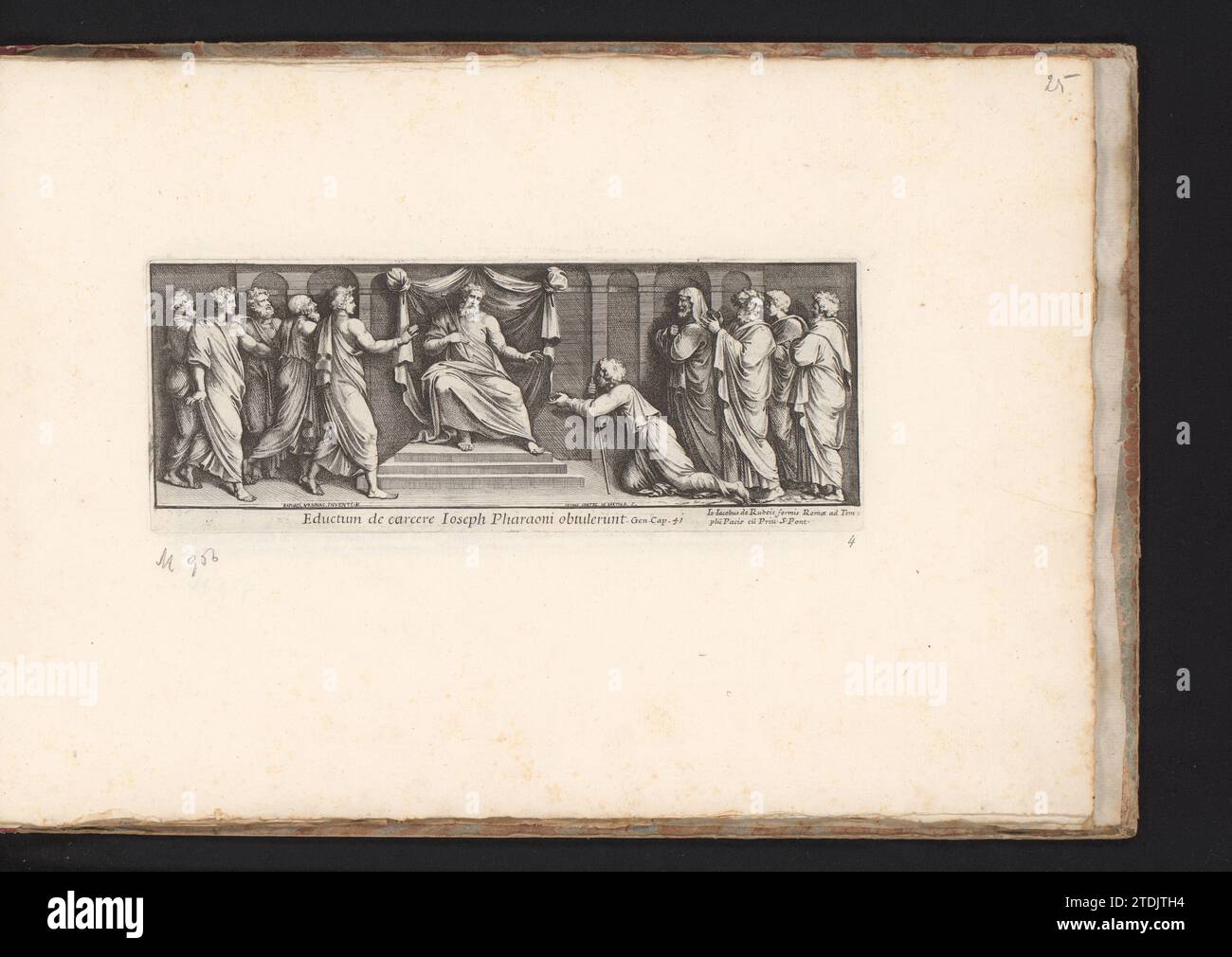Jozef for Pharaoh, Pietro Sante Bartoli, After Rafaël, 1645 - 1700 The ...