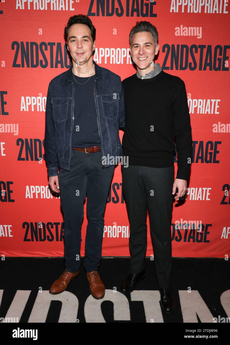 Jim Parsons, from left and Todd Spiewak attend the Broadway opening ...