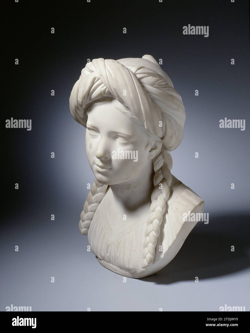 Bust of a Greek girl, Louis Royer, 1833 Her face is used to the right ...