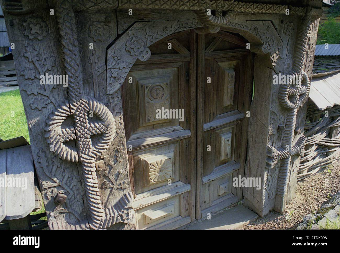 The Village Museum, Bucharest, Romania, approx. 2000. Display of ...