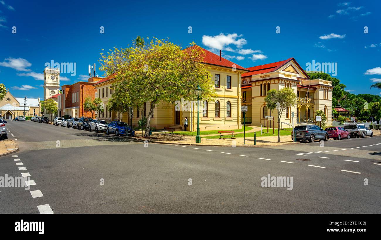 Maryborough, QLD, Australia - Historical buildings in town Stock Photo ...
