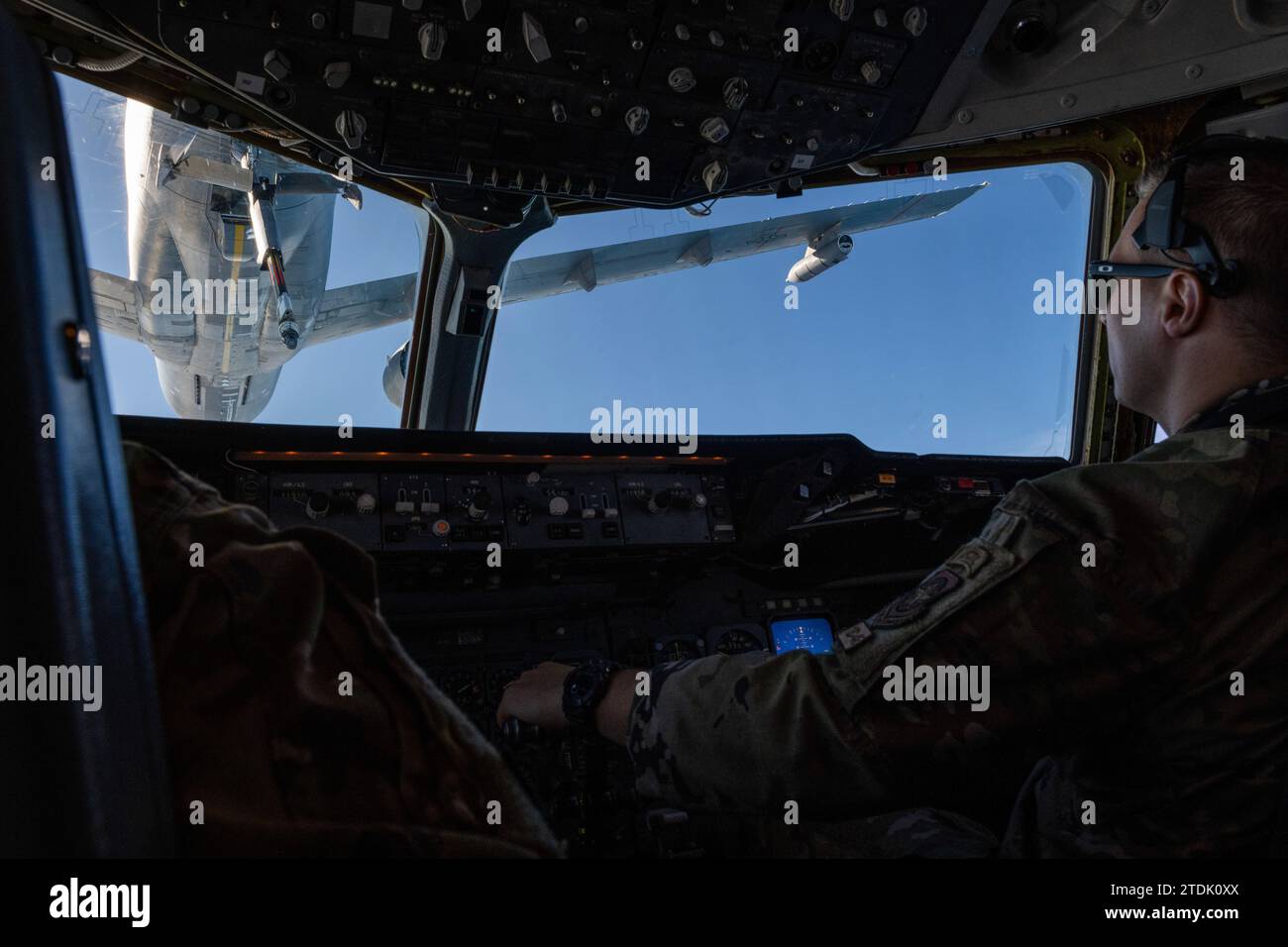U.S. Air Force Capt. Clark Albers, 9th Air Refueling Squadron KC-10 ...
