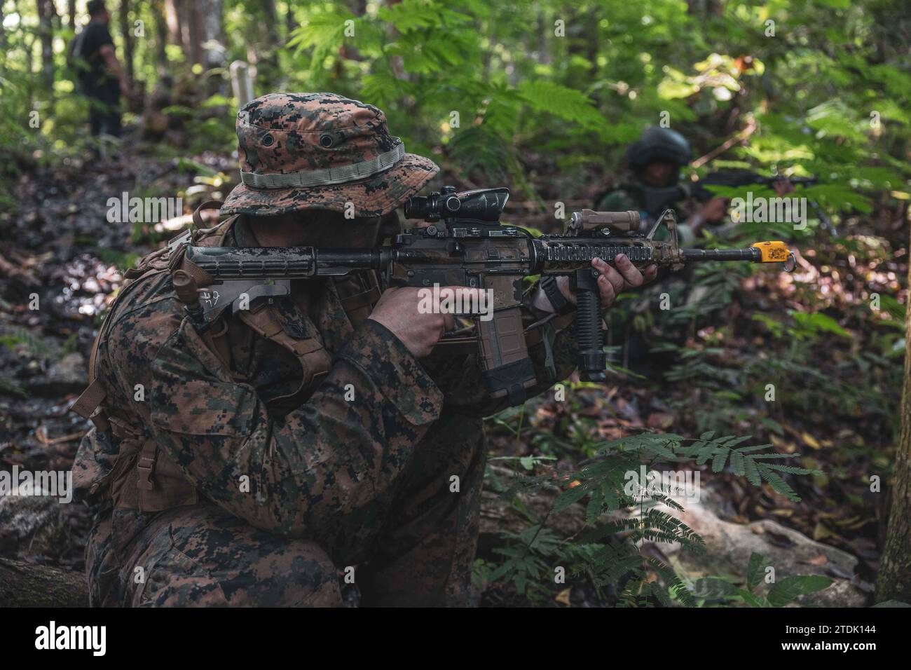 U.S. Marine Corps Cpl. David Schatz, a mortarman, with 1st Battalion ...
