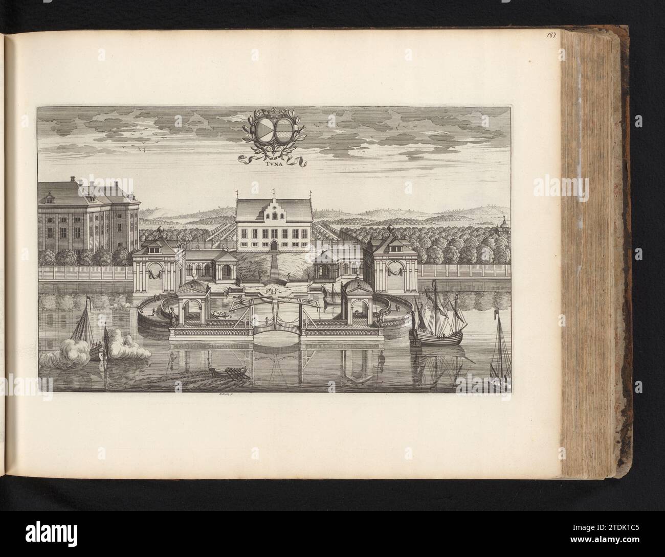 View of the Tuna mansion, Erik Reitz, 1694 The print is part of an ...