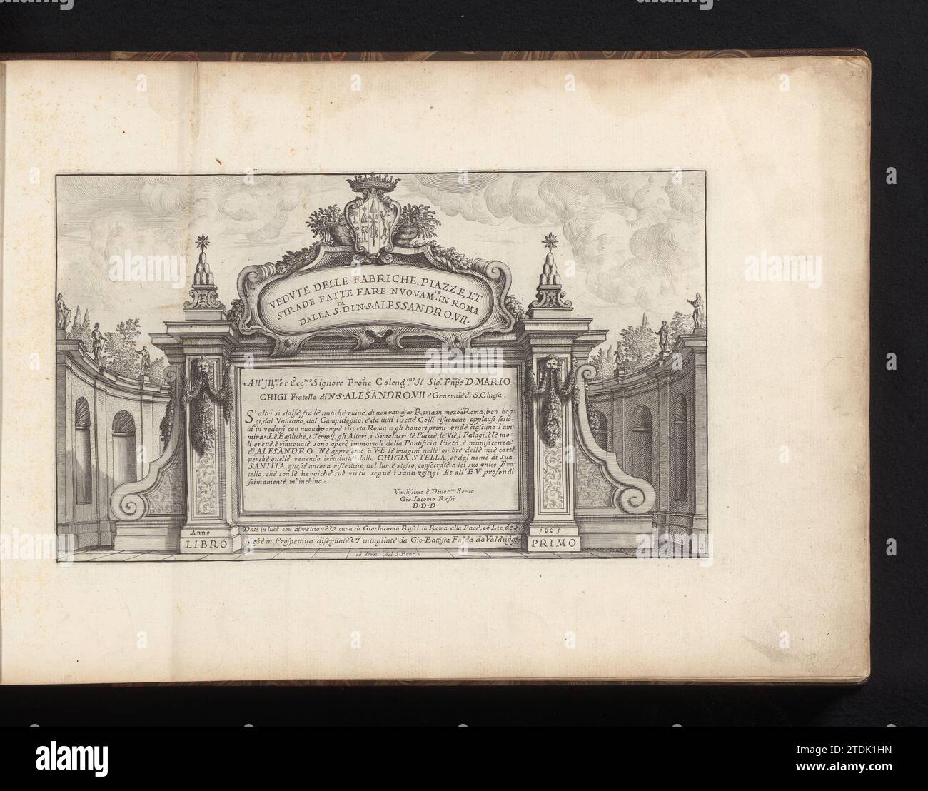 Architectural monument with assignment to Pope Alexander VII, Giovanni ...