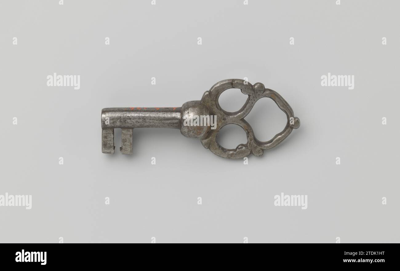 Pipe key, c. 1700 - c. 1800 Pipe key with grip through leaf vines ...