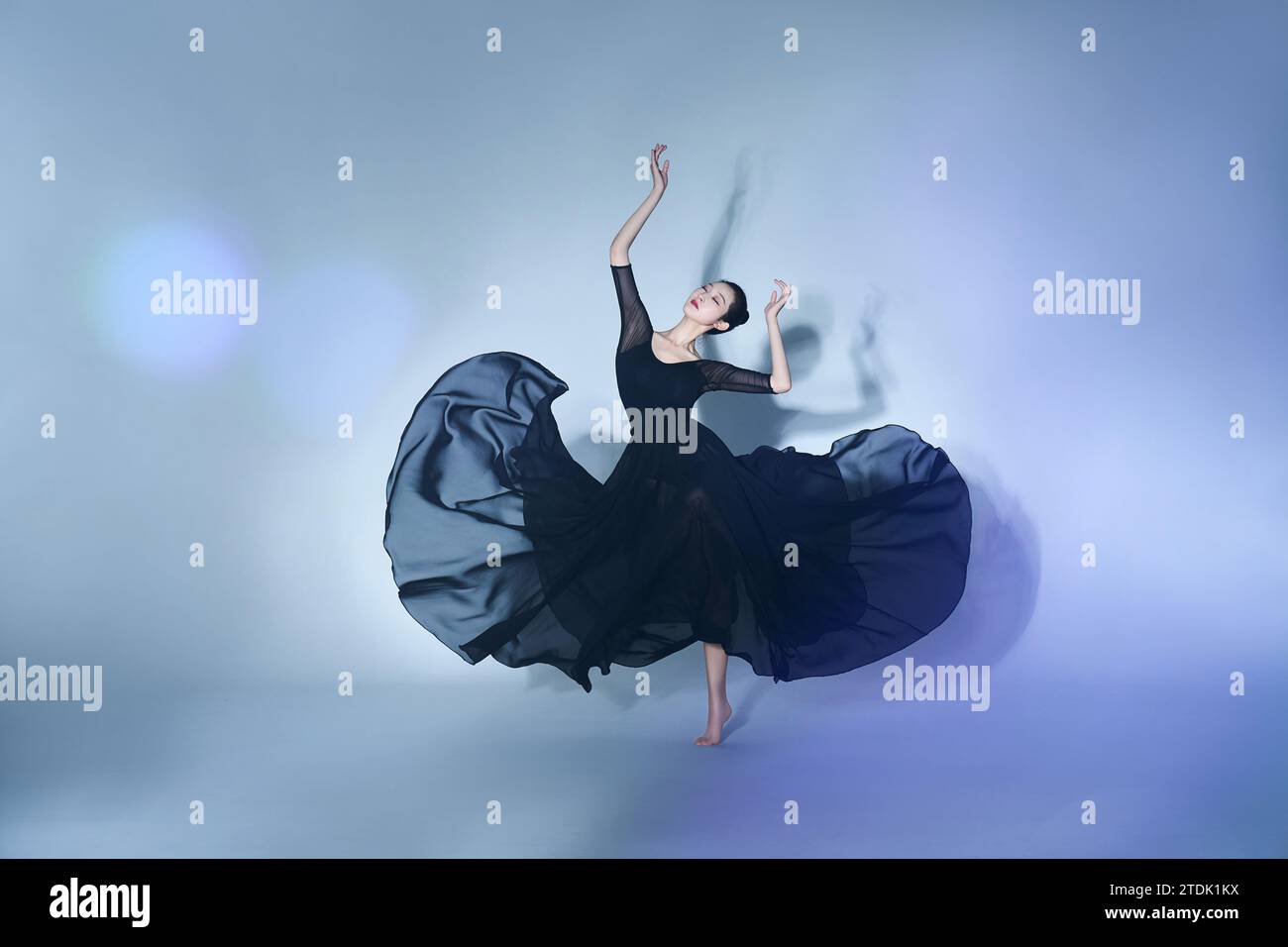 Contemporary dance art, beautiful dancer in black and white high res ...