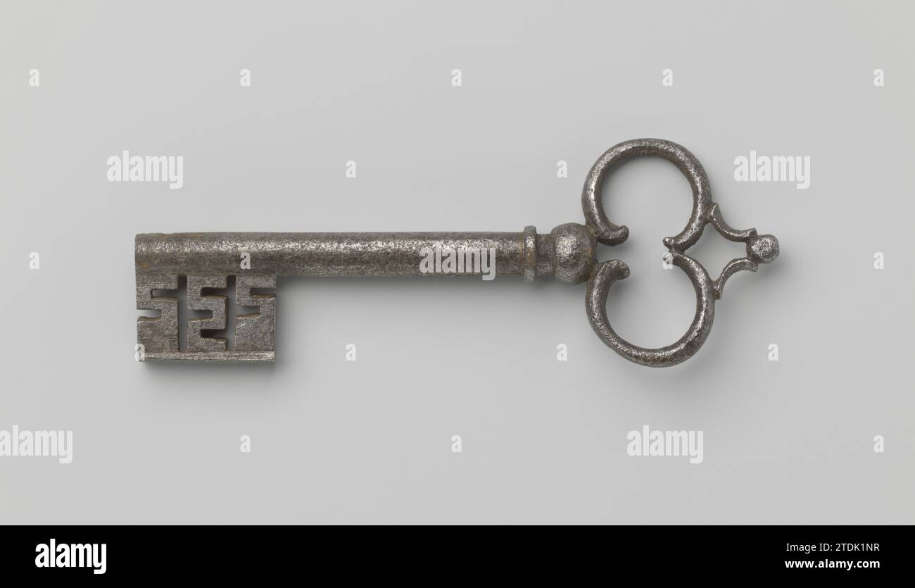 Pipe key, c. 1600 - c. 1699 Pipe key whose handle consists of two C ...