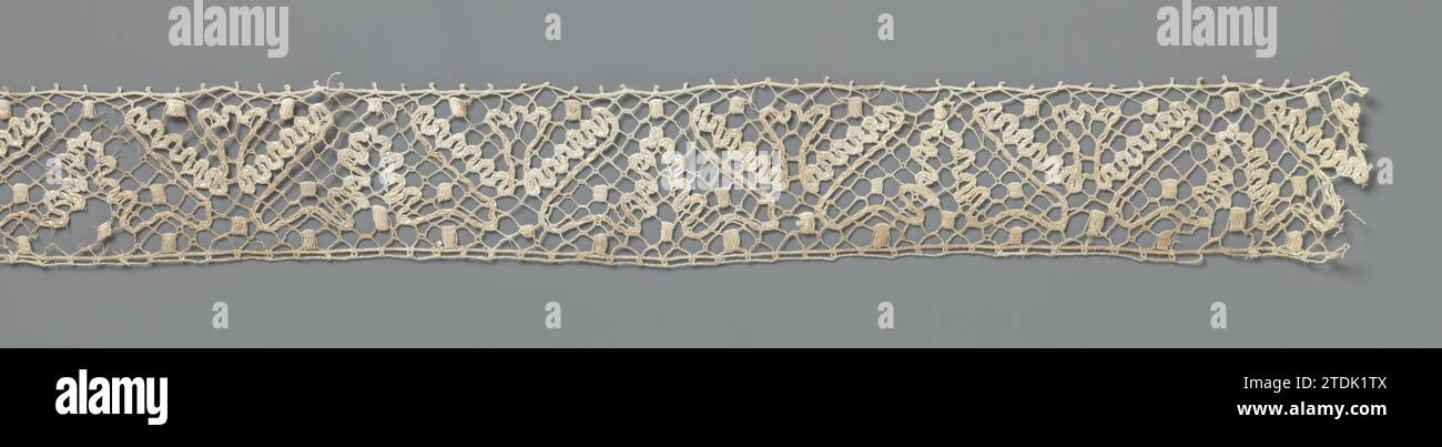 Strip bobbin with triangular fields and stylized chalice, anonymous, c ...