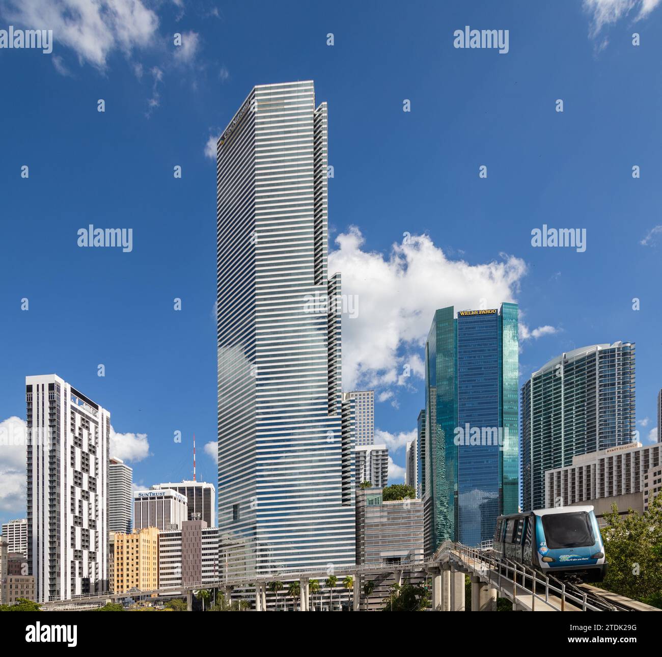 Skyscrapers in downtown Miami, Florida, USA Stock Photo - Alamy