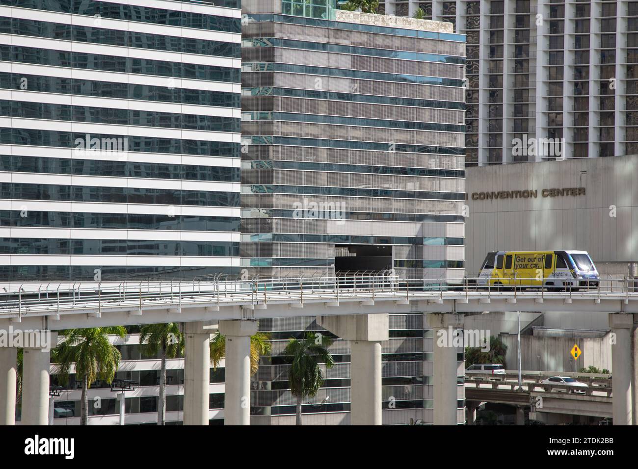 Metromover in downtown Miami, Florida, USA Stock Photo - Alamy