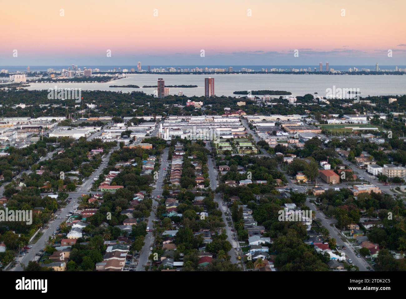 Aerial view of Hollywood, Florida, USA Stock Photo - Alamy