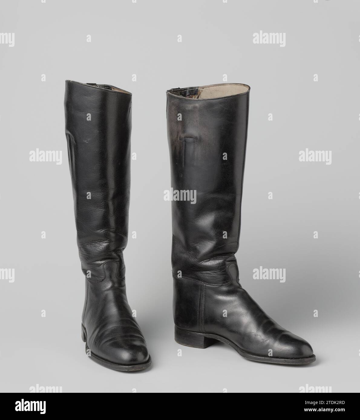 Riding boot of a rijkostuum, French, c. 1934 Left -wing boot, part of a ...