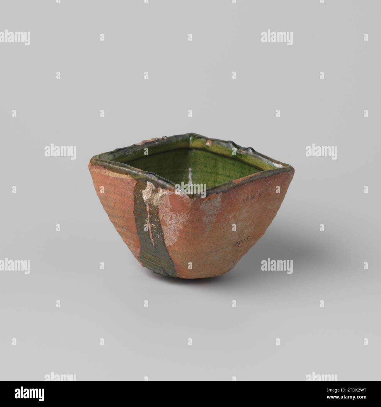 Kacheltegel of Steerglazure Work, Anonymous, c. 1600 - c. 1699 Stove tile of earthenware with ...