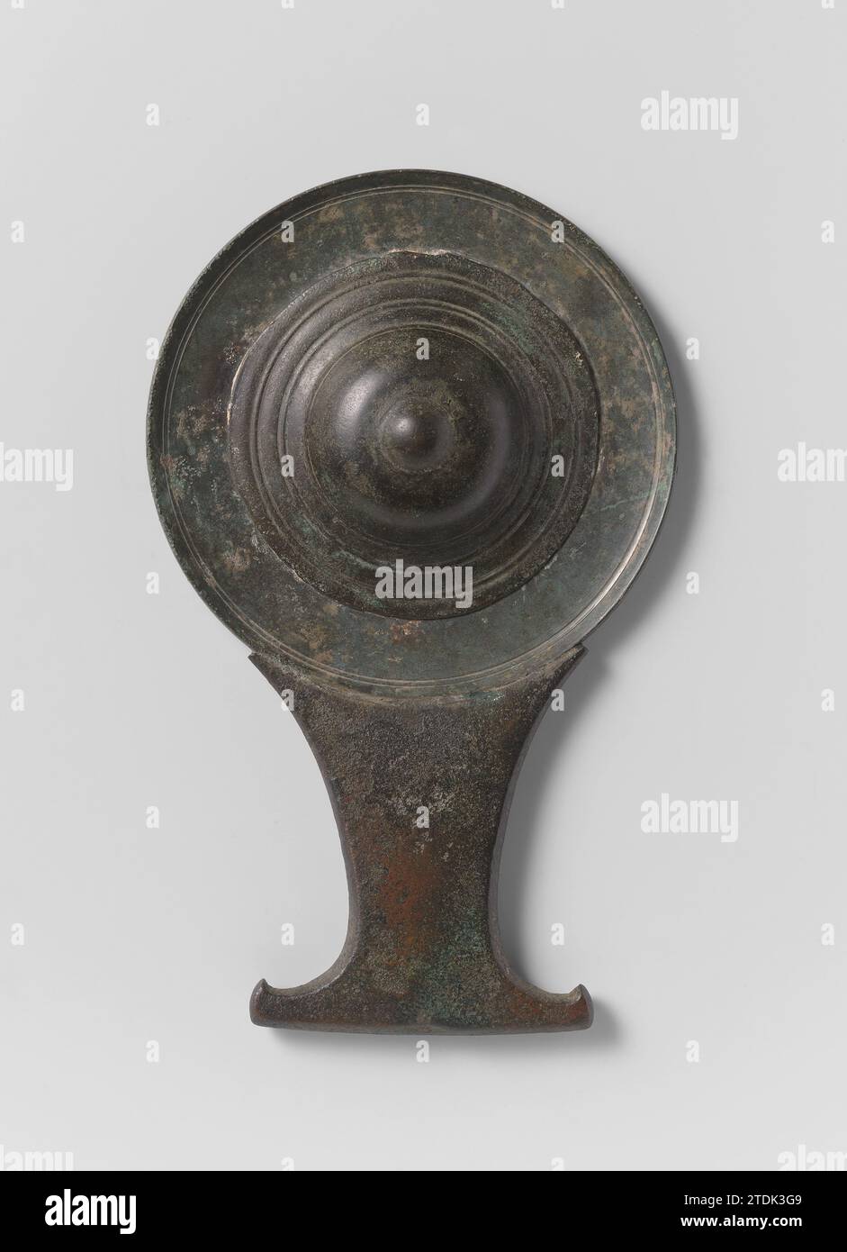 Mirror and handle, anonymous, 930 - 1600 Mirror, handle with ...