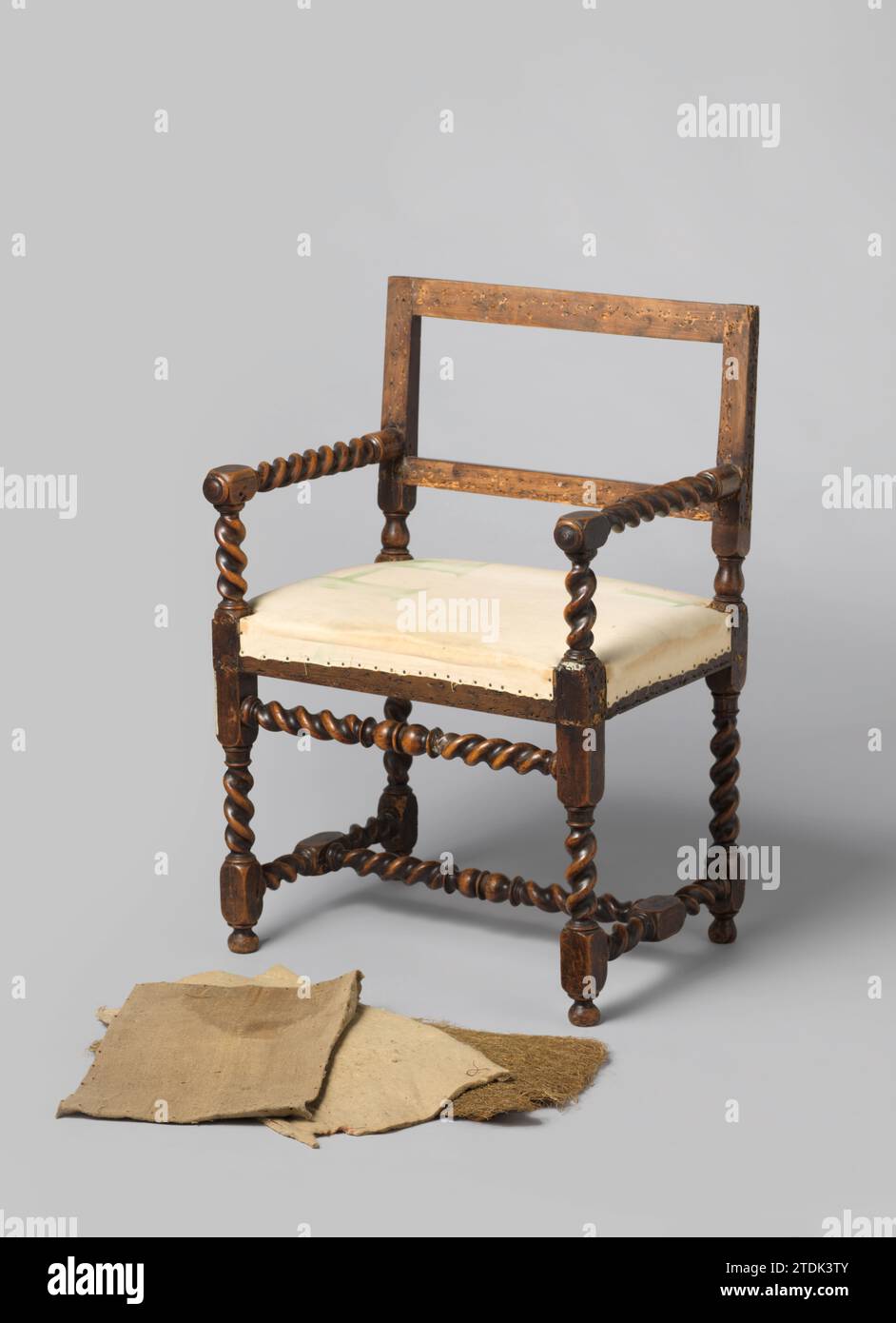 Chair in Neo Renaissance style with hidden parts and with a covered ...