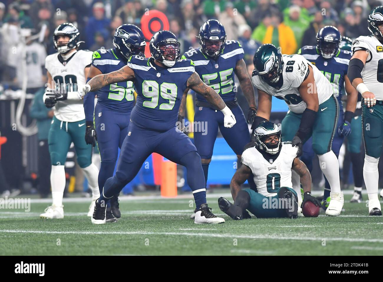 Seattle, WA, USA. 18th Dec, 2023. Seattle Seahawks defensive end ...