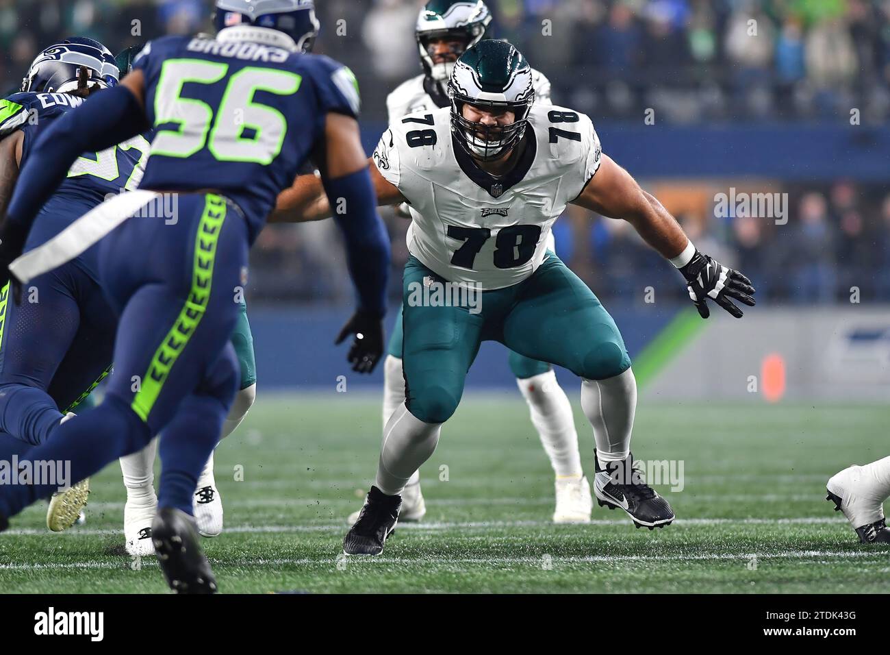 Seattle, WA, USA. 18th Dec, 2023. Philadelphia Eagles guard Sua Opeta ...