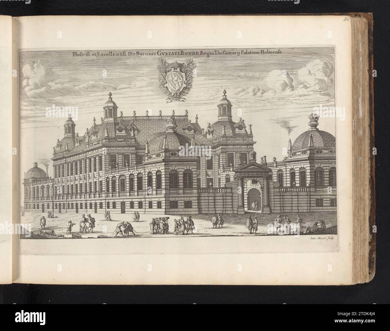 Gustaf Bonde Palace in Stockholm, Jean Marot (I), 1668 The print is ...