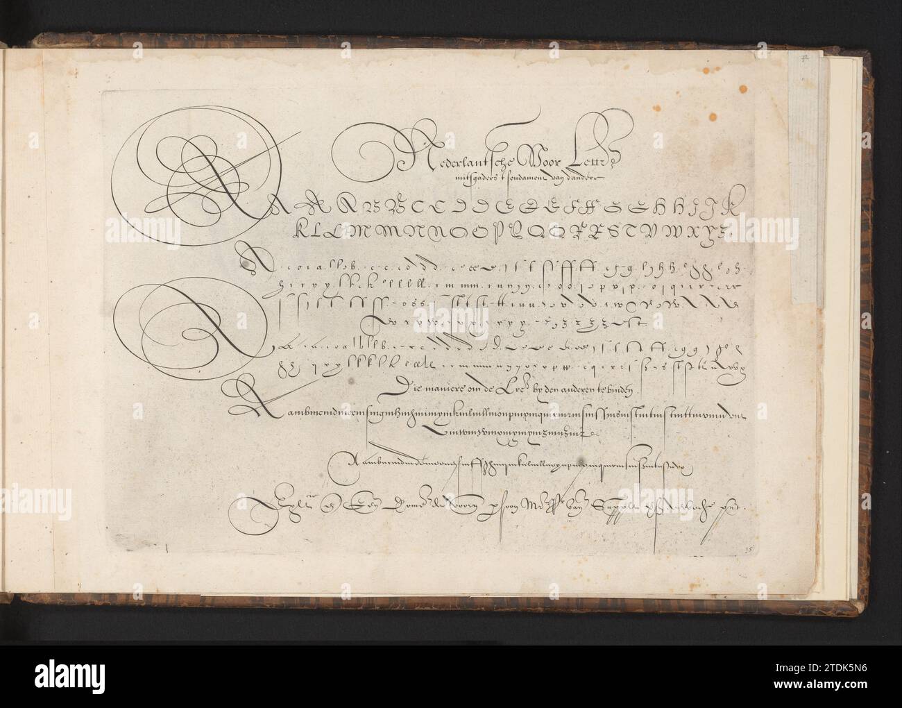Writing example: the Dutch letter, Cornelis Dircksz. Boissens, 1605 ...