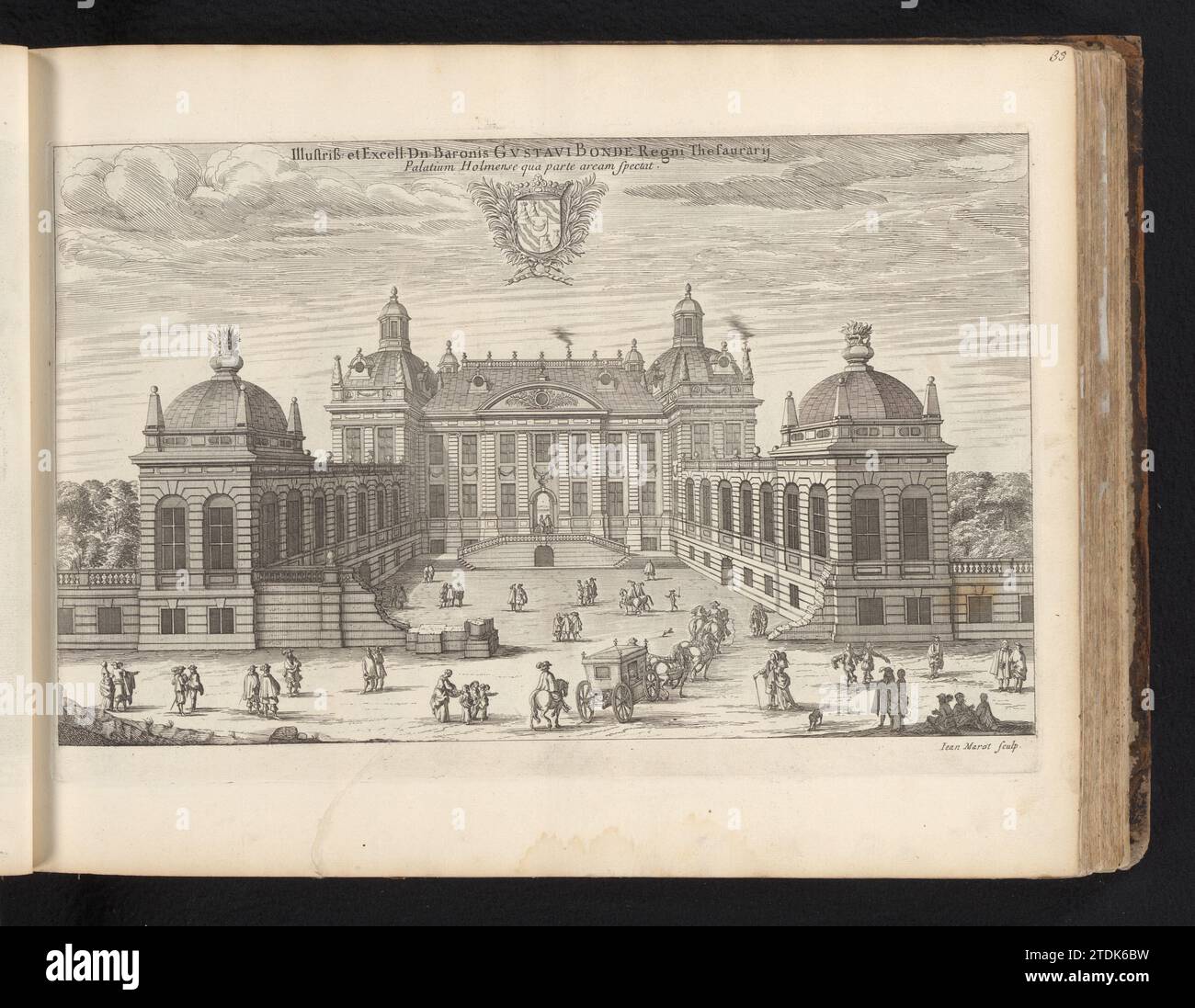 Gustaf Bonde Palace in Stockholm, Jean Marot (I), 1668 The print is ...