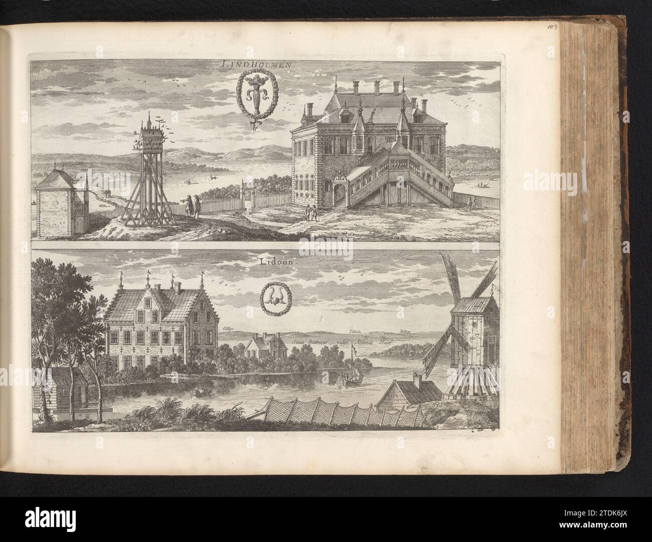 View of the Lindholmen mansion and the House Lidö, Nicolas Perelle ...