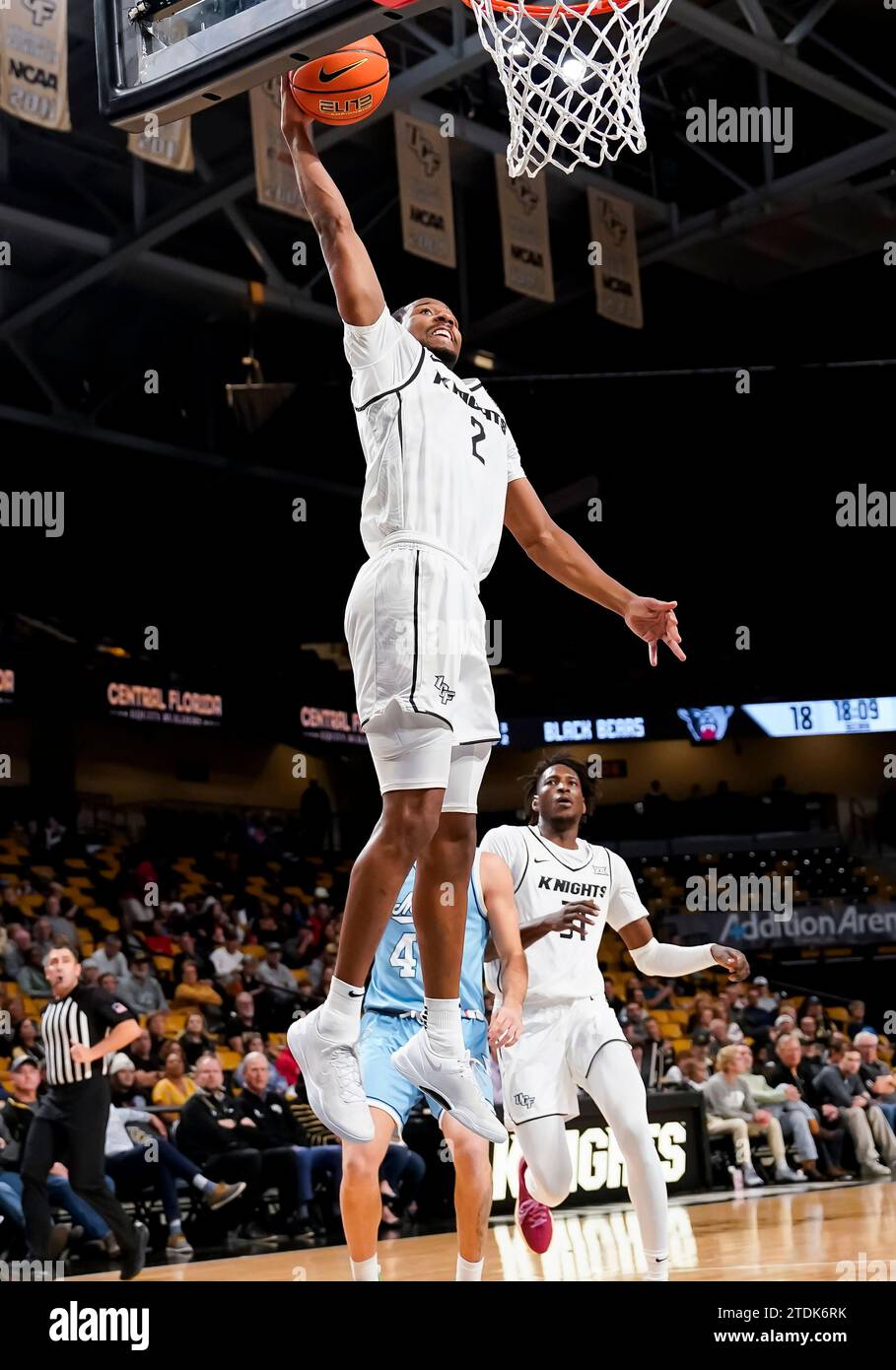 ORLANDO, FL - DECEMBER 18: UCF Knights guard Shemarri Allen (2) drives ...