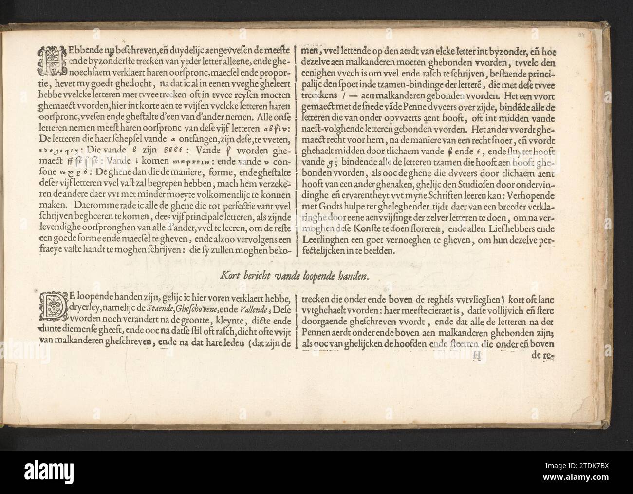 Instruction when writing the Dutch letters (sixth continuation) and a ...