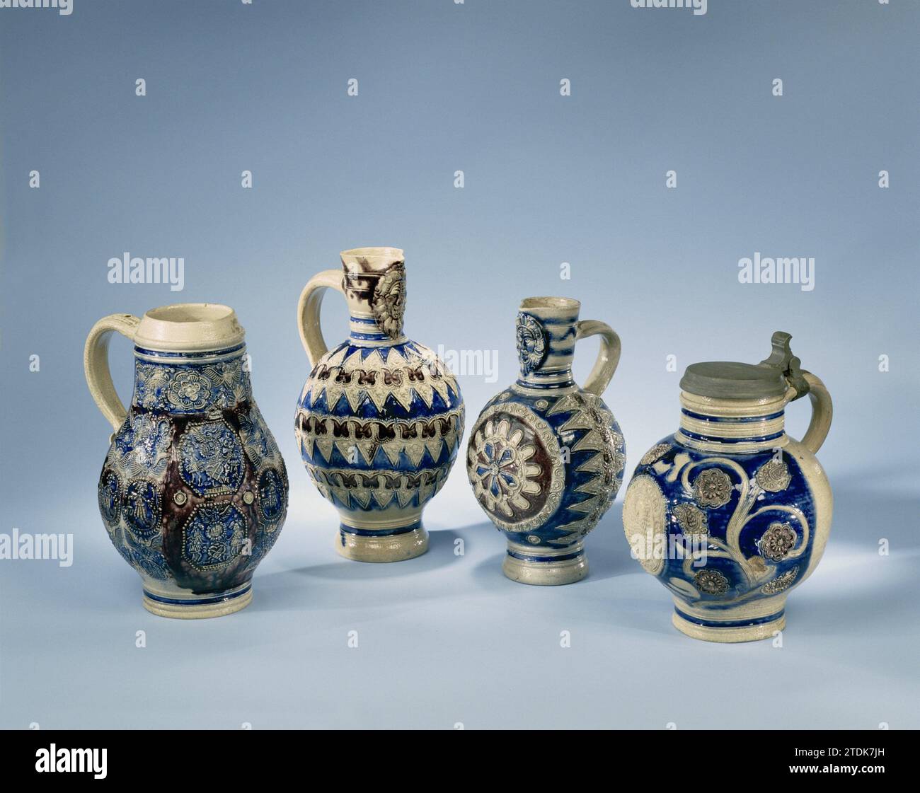 Jug with a lion's head and stylized foliate ornamentation, anonymous, c. 1650 - c. 1699 Can be ...