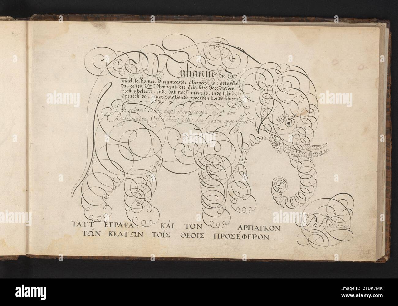 Write example with an elephant in Krulwerk, Simon Frisius, After David ...