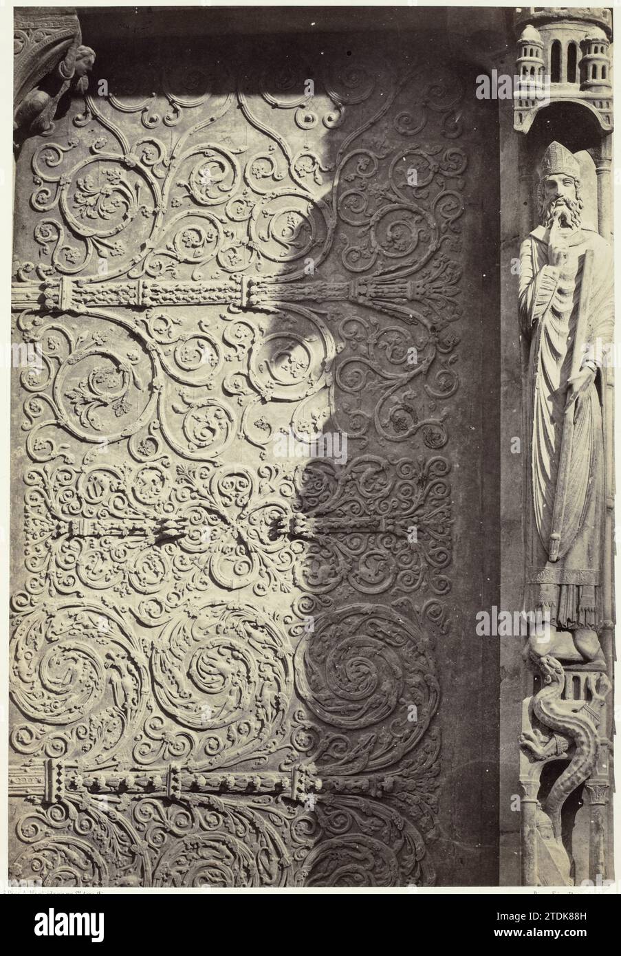 Decorations on the Porte-Anne van de Notre Dame, Paris, 1853 Paris ...