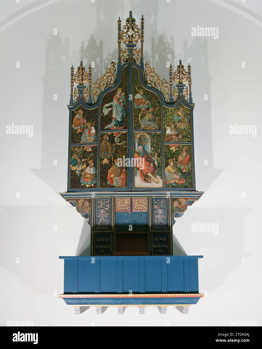 Organ from the Dutch Reformed Church at Scheemda with depiction of ...