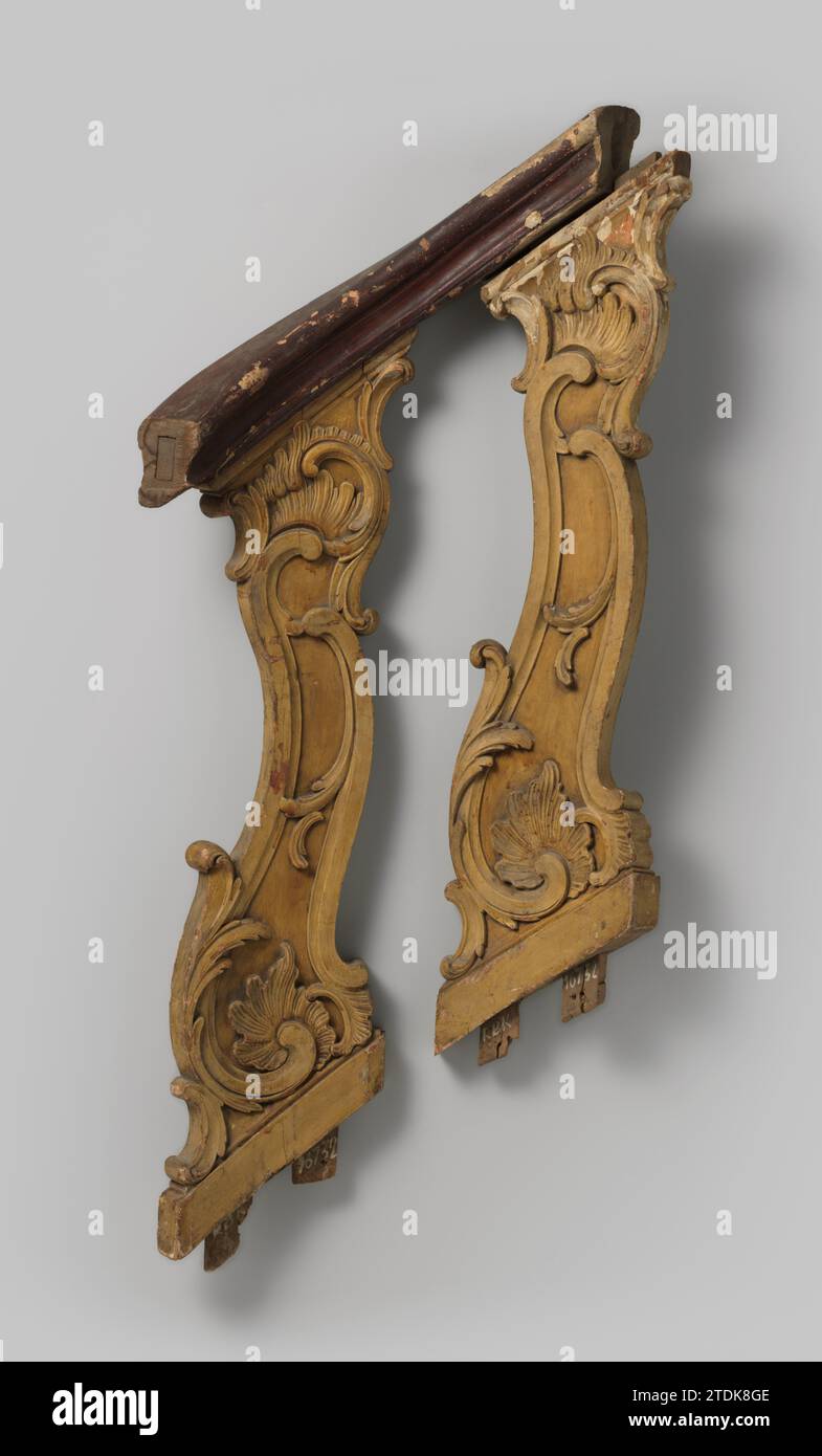 Two balusters with stabbed C and S-Voluten, Anonymous, c. 1740 - c ...