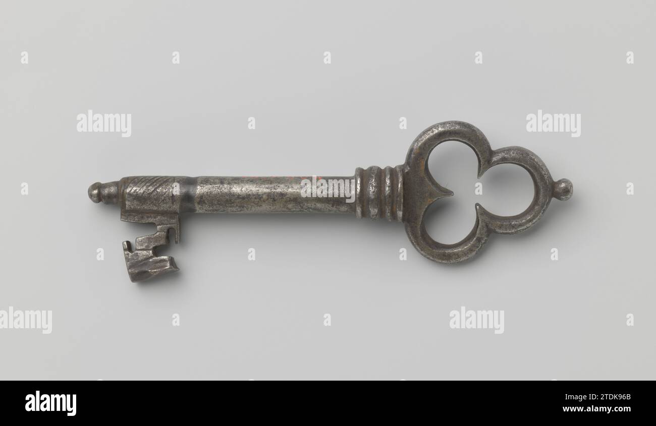 Key, c. 1500 - c. 1600 Key with three -step eye, crowned by a button ...