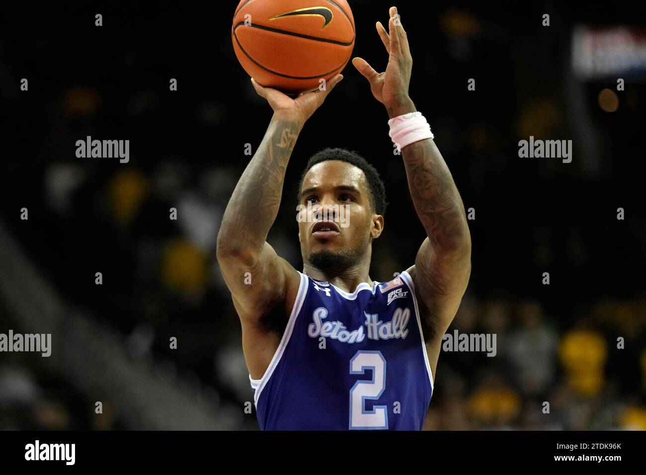 Seton Hall guard Al-Amir Dawes shoots during the second half of an NCAA ...