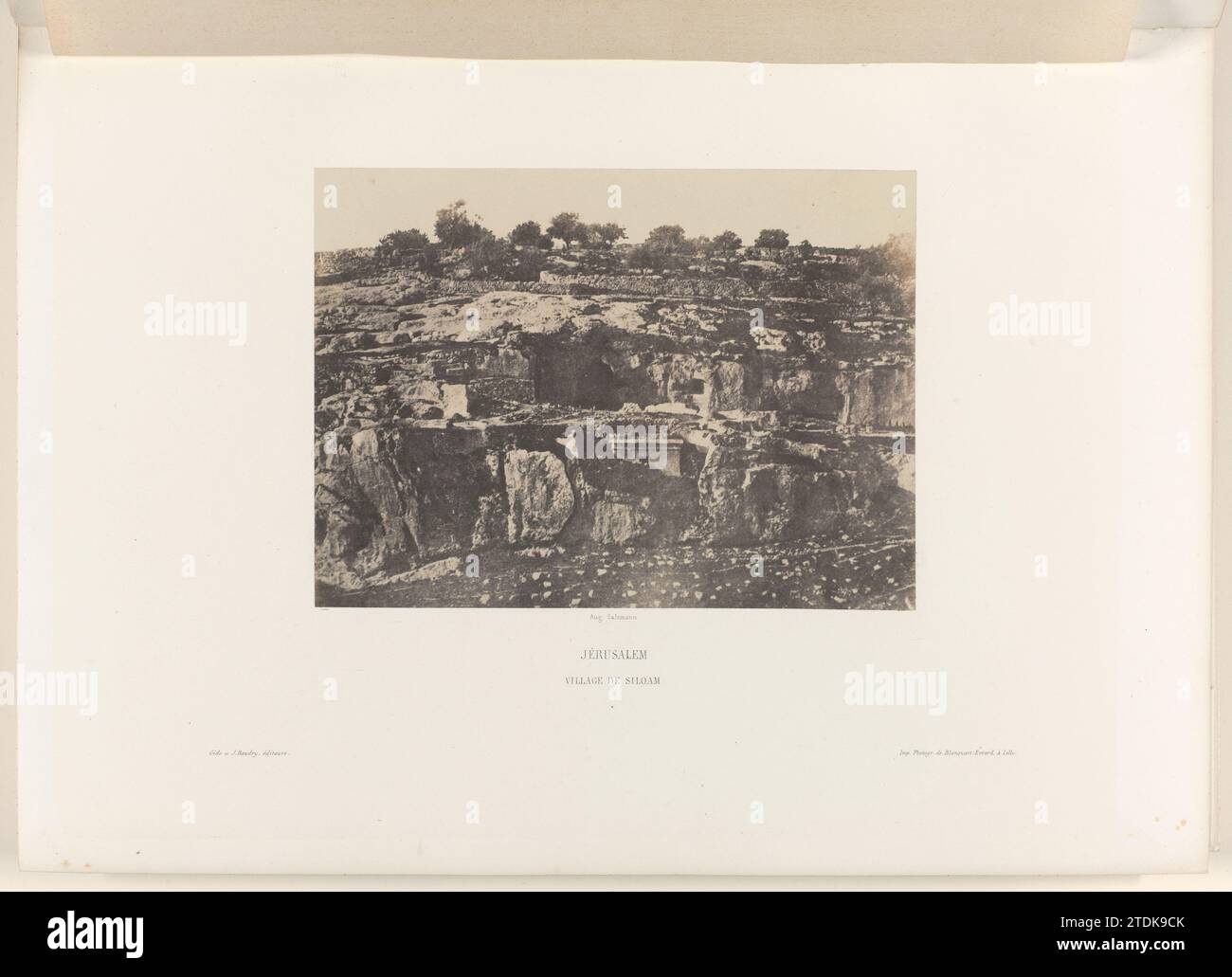 View of Siloam, near Jerusalem, Auguste Salzmann, 1854 - 1856 ...