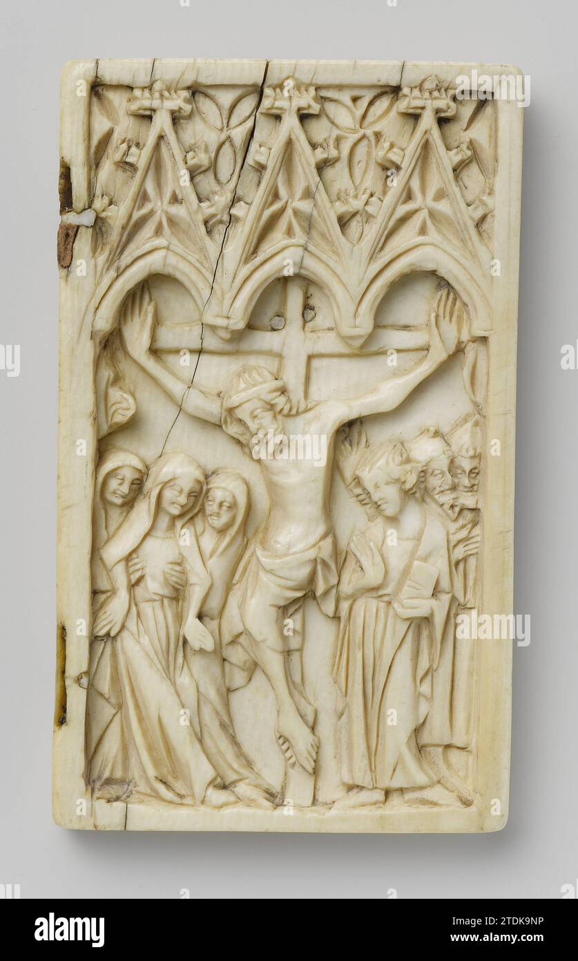 Right wing of a diptych with the Crucifixion, anonymous, c. 1375 - c ...