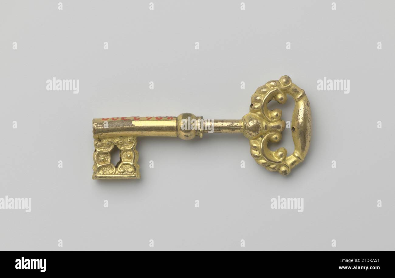 Pipe key, c. 1700 - c. 1800 Pipe key with oval eye and square beard ...