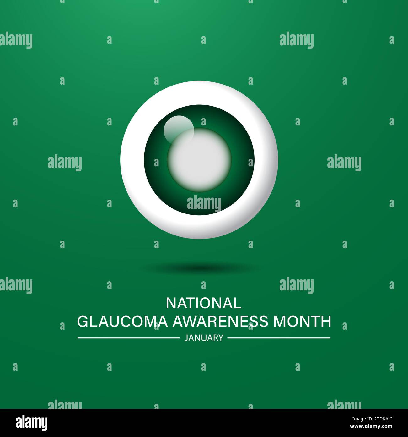 National Glaucoma Awareness Month Background Vector Illustration Stock ...