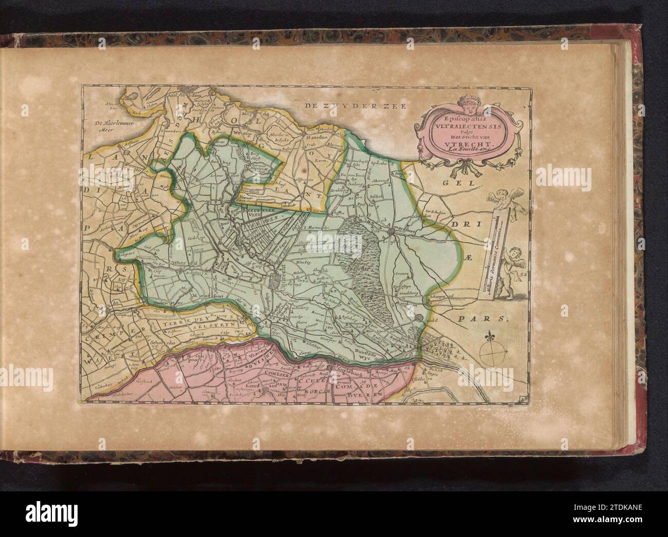 Map of Utrecht, Anonymous, 1735 Map of the Sticht van Utrecht. Part of ...