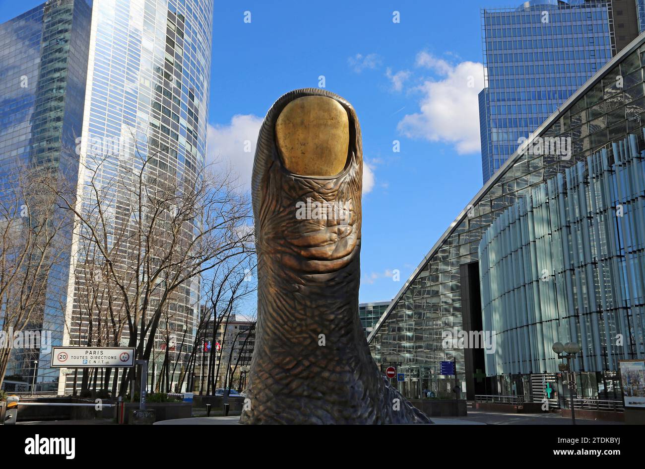 The Thumb - Cesar Baldaccini - Le Pouce - Paris Stock Photo - Alamy