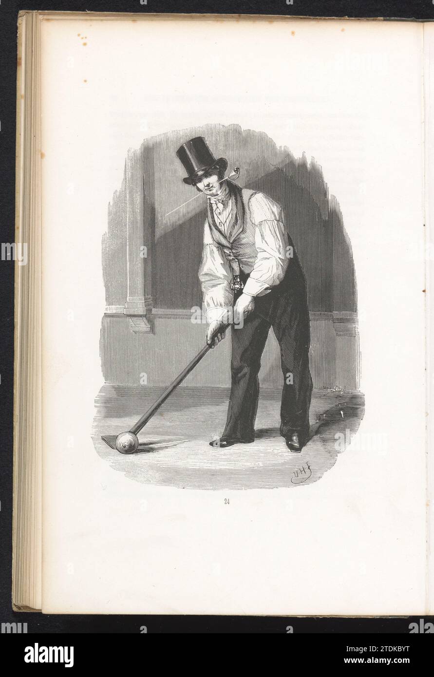 De Kolver, 1840-1841, 1841 The kolver, or flask player. A young man is ...