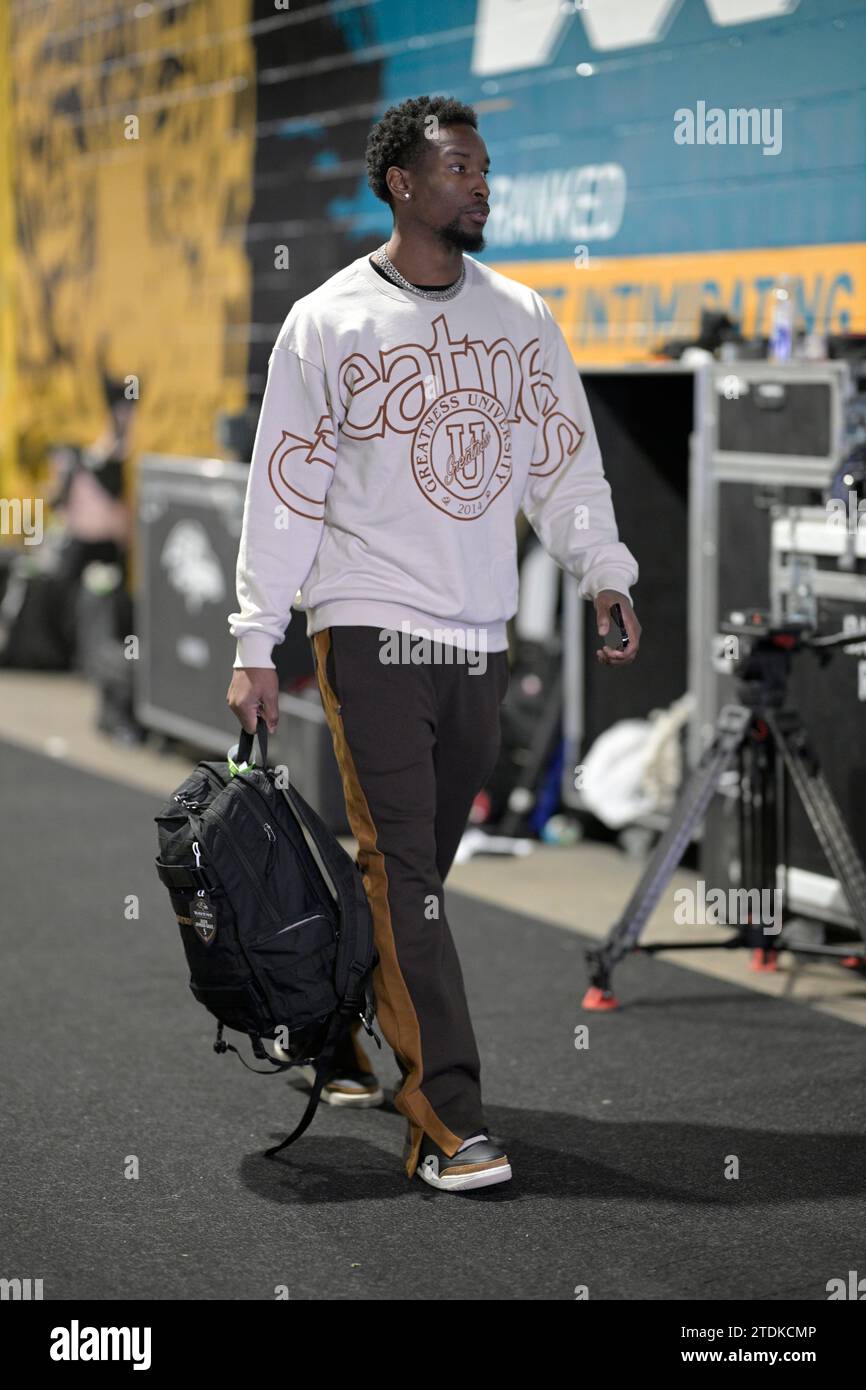 Baltimore Ravens cornerback Jalyn Armour-Davis arrives to the stadium ...