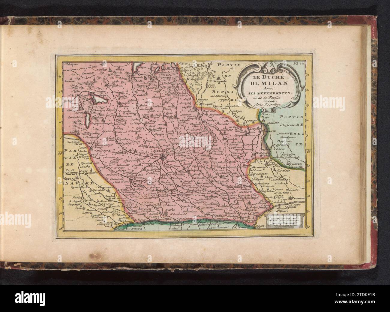 Map of Duchy of Milan, Anonymous, 1735 Map of the Duchy of Milan. Part ...